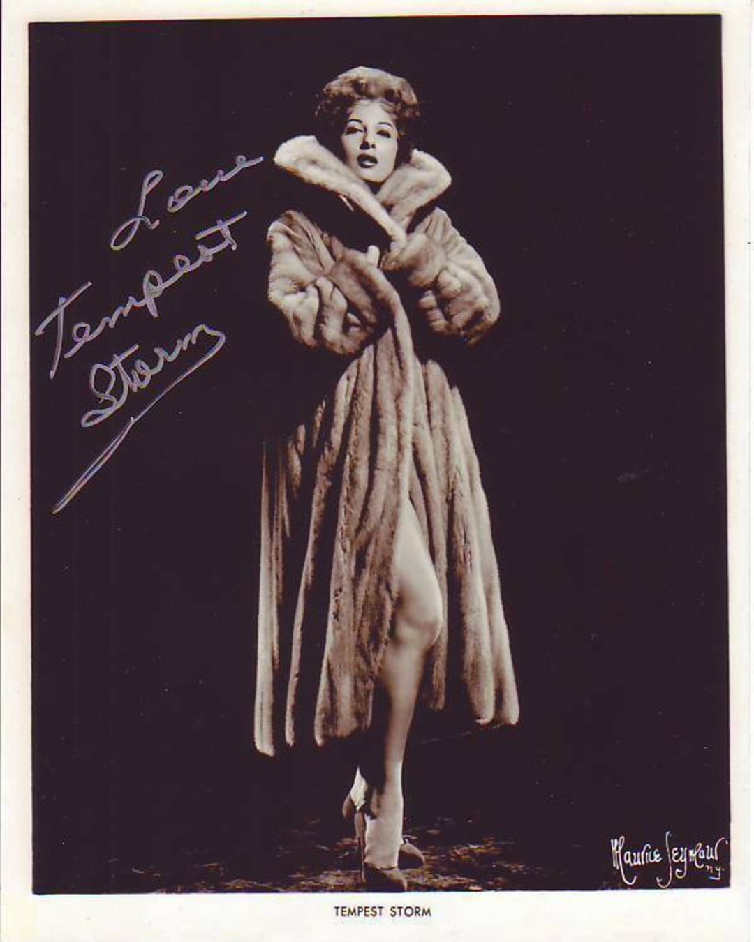 Tempest Storm Signed Autographed 8x10 Photograph - Etsy