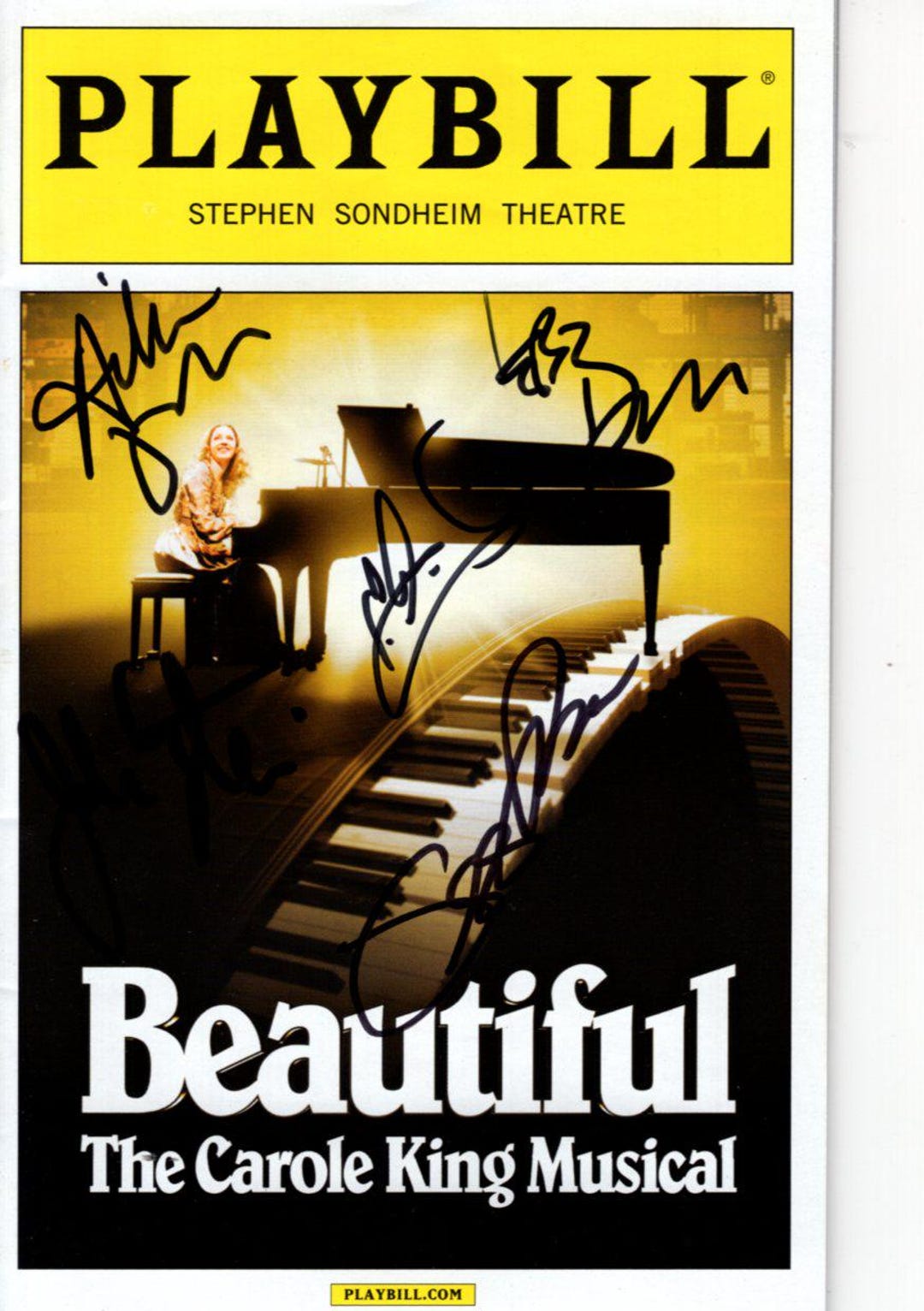 Beautiful the Carole King Musical Signed Autographed Cast Playbill ...