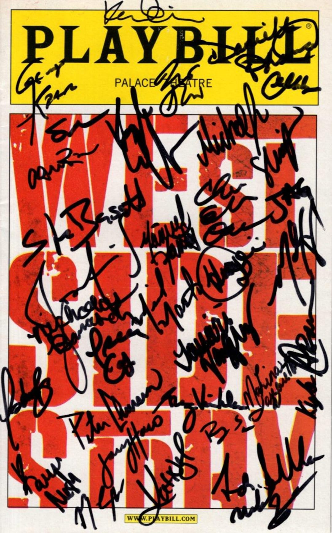 West Side Story Signed Autographed Cast Playbill - Etsy