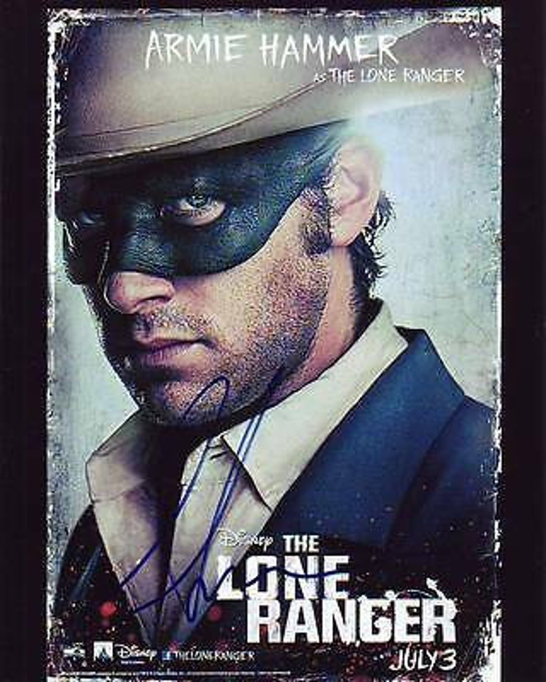 Armie Hammer Signed Autographed 8x10 the Lone Ranger Photograph - Etsy