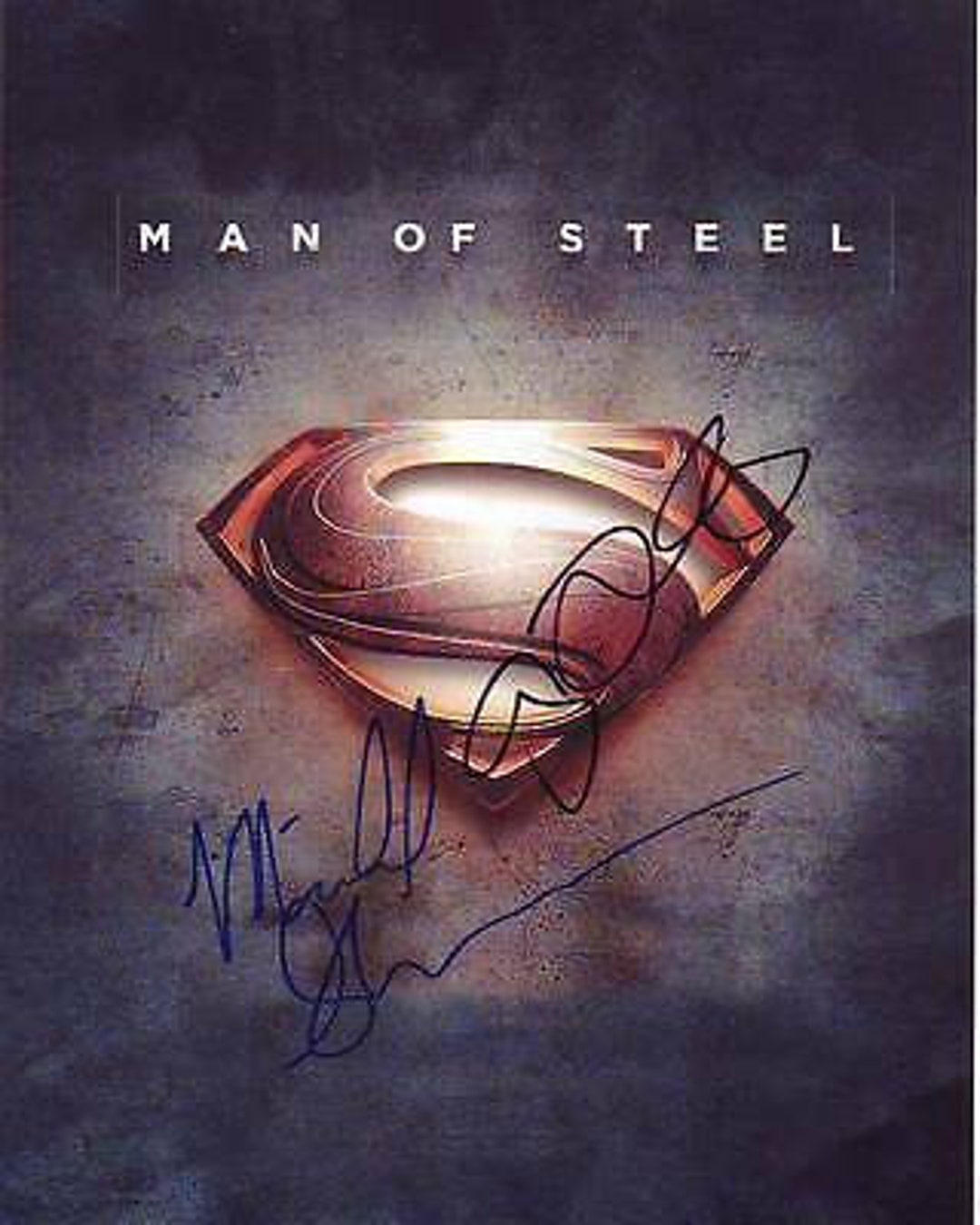 Michael Shannon & Amy Adams Autographed 8x10 Man of Steel Superman ...