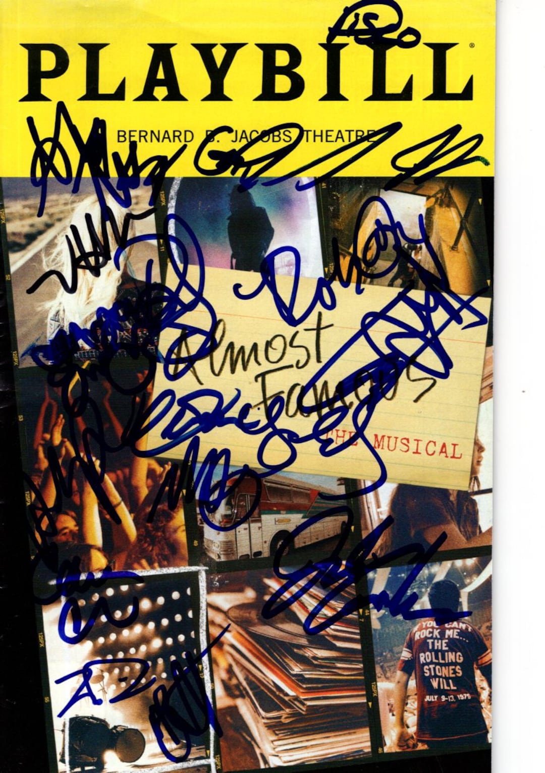 Almost Famous Signed Autographed Cast Playbill W/ Cameron Crowe - Etsy