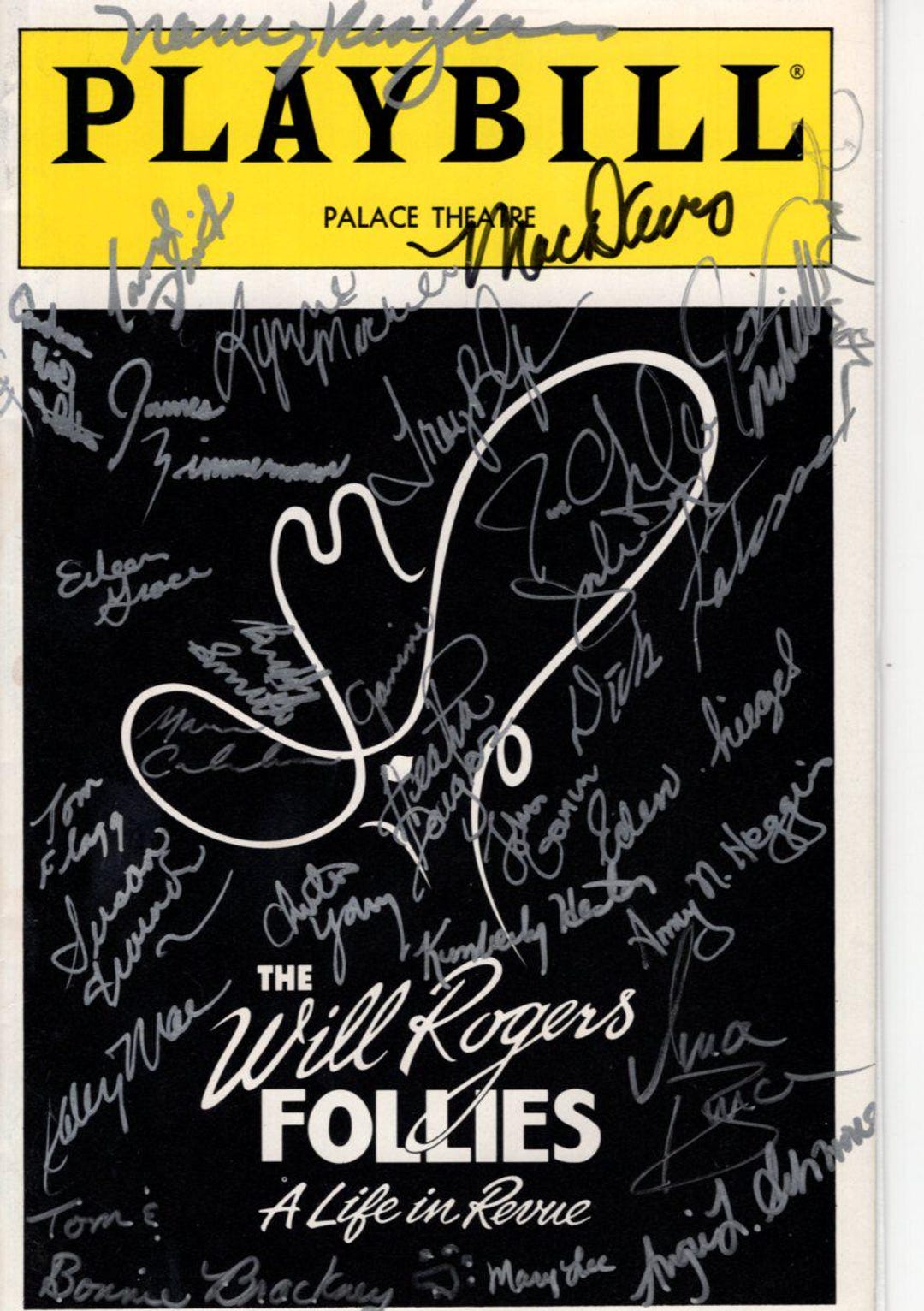 The Will Rogers Follies A Life in Revue Signed Cast Playbill Mac Davis + - Etsy