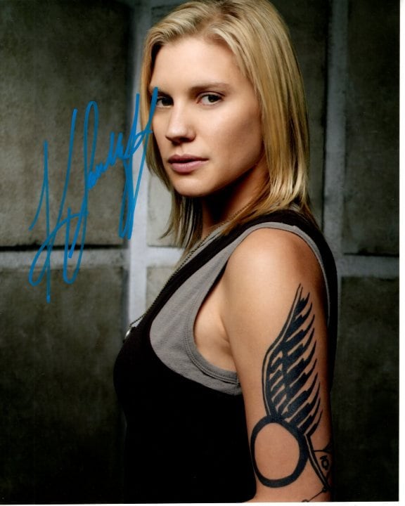 Katee Sackhoff Signed Autographed 8x10 Battlestar Galactica Starbuck ...