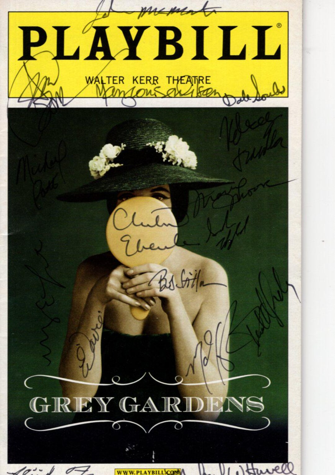 Grey Gardens Signed Autographed Cast Playbill ( Christine Ebersole ) - Etsy