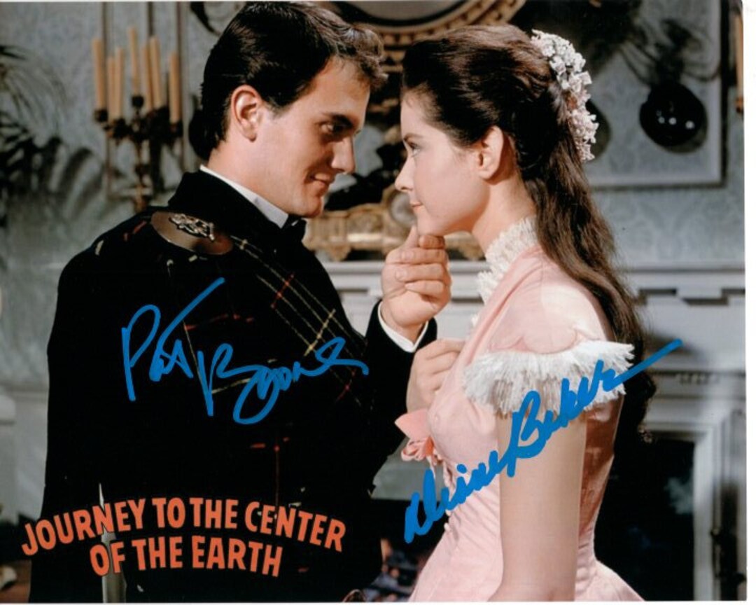 Diane Baker and Pat Boone Signed Autographed 8x10 Journey to the Center ...