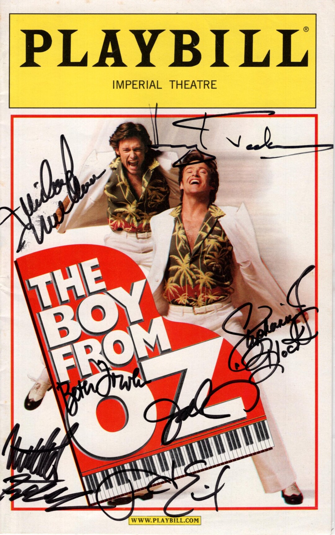 The Boy From Oz Signed Autographed Cast Playbill HUGH JACKMAN + - Etsy