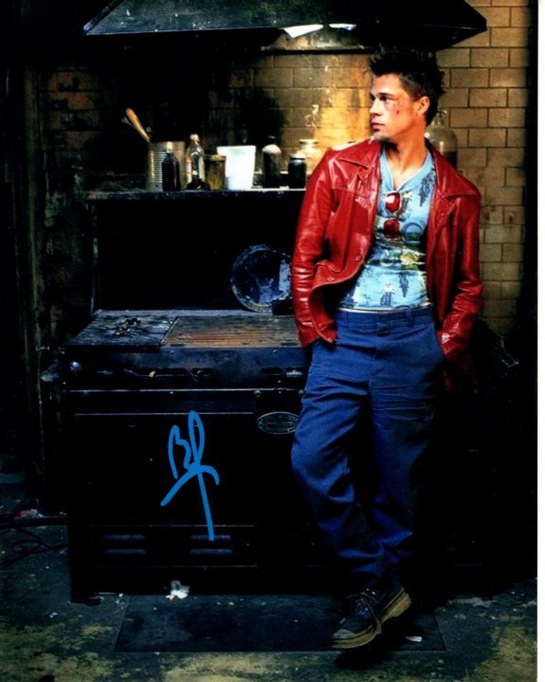 Brad Pitt Signed Autographed 8x10 Fight Club Tyler Durden Photograph - Etsy