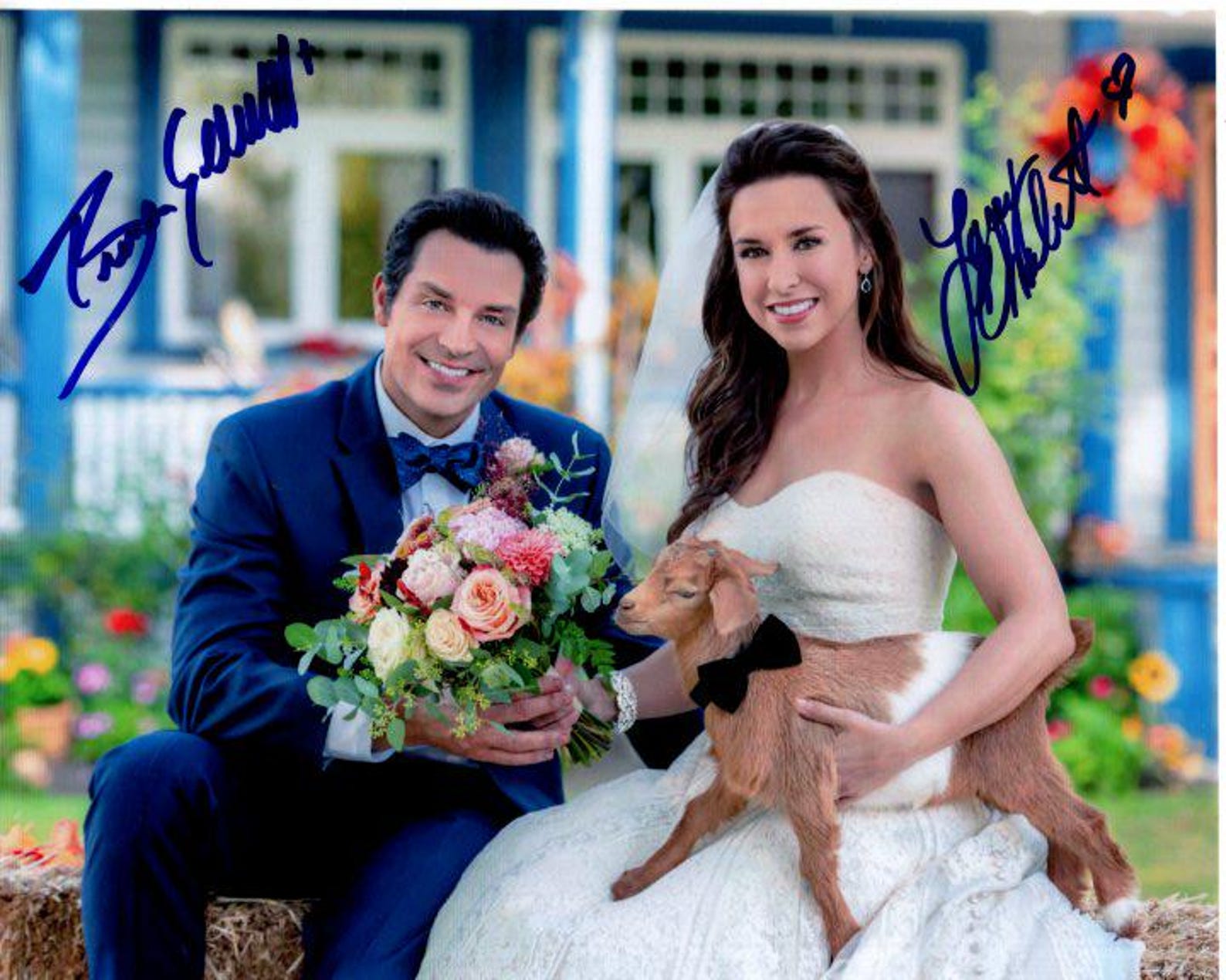 Lacey Chabert and Brennan Elliott Signed Autographed 8x10 Hallmark All ...