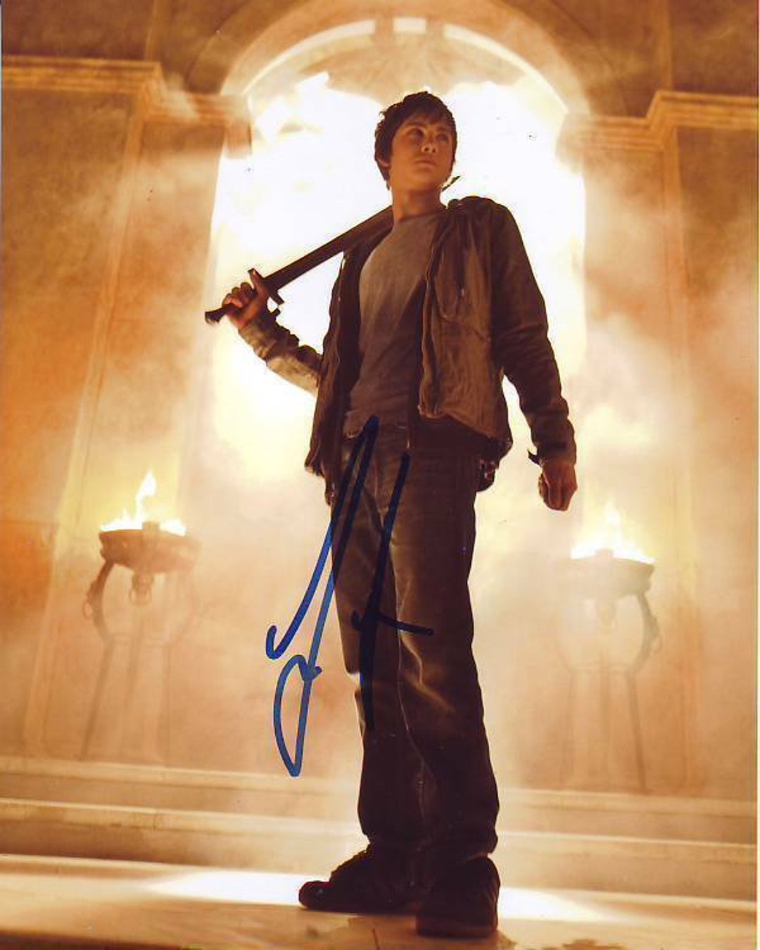 Logan Lerman Signed Autographed 8x10 Percy Jackson Photograph - Etsy