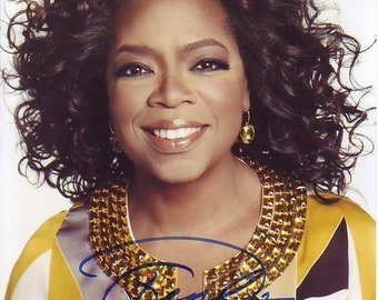 Oprah Winfrey Signed Photo W/ Hologram Coa - Etsy