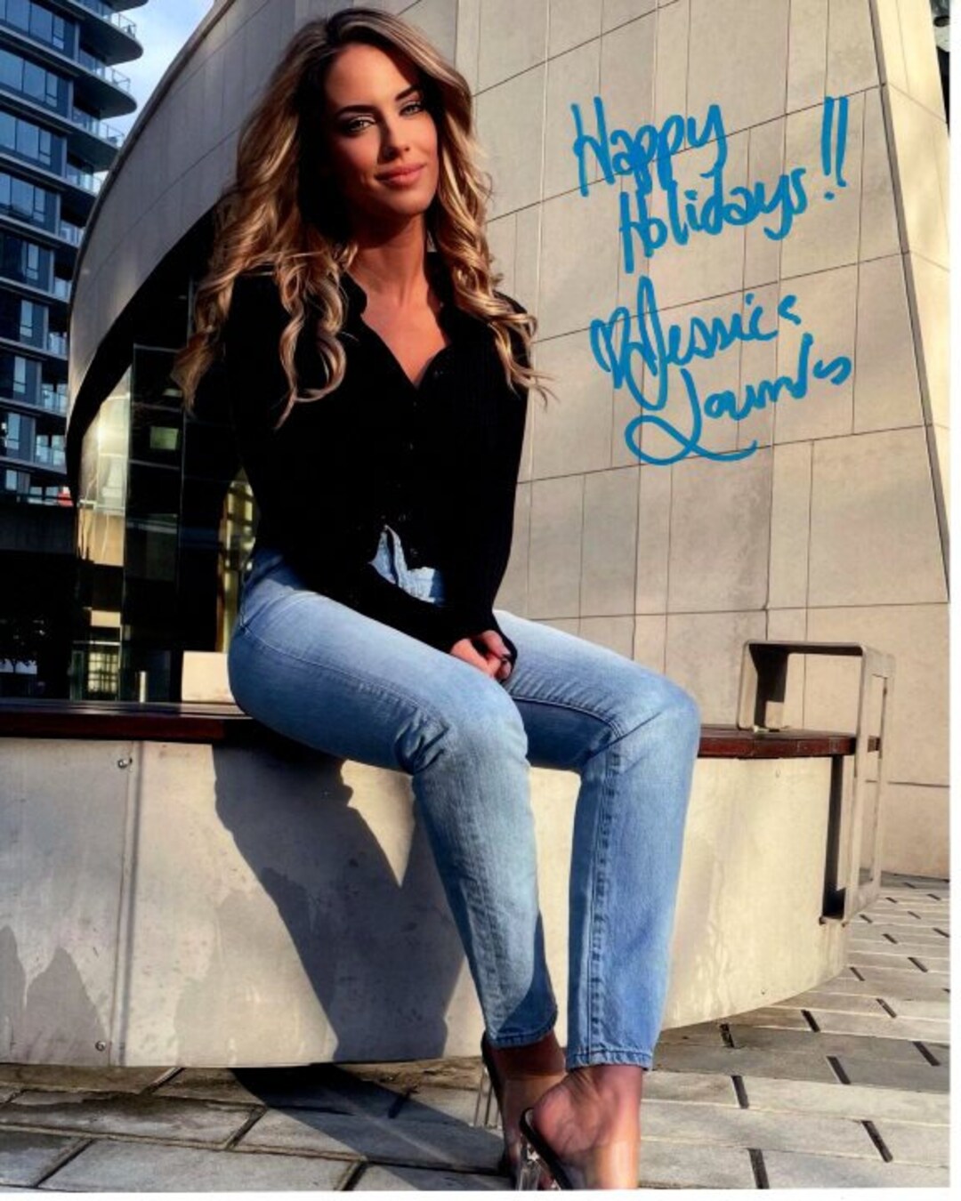 Jessica Lowndes Signed Autographed 8x10 Photograph GREAT CONTENT Happy ...