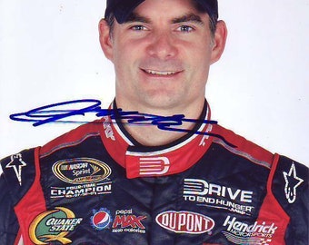 Jeff Gordon Autographed - Etsy