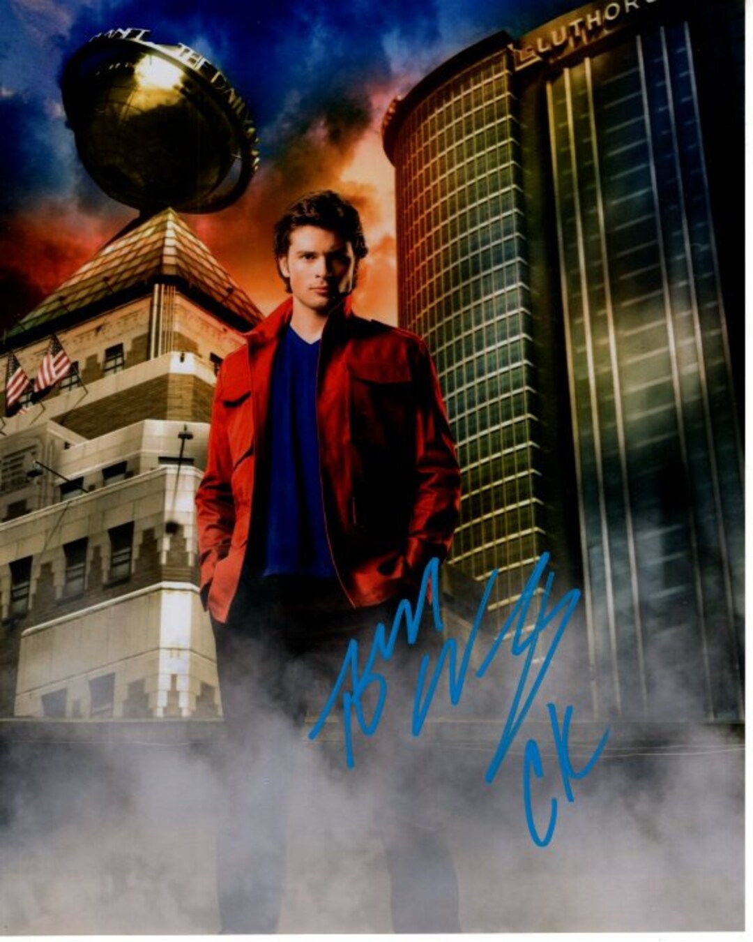 Tom Welling Signed Autographed 8x10 Smallville Clark Kent Superman ...