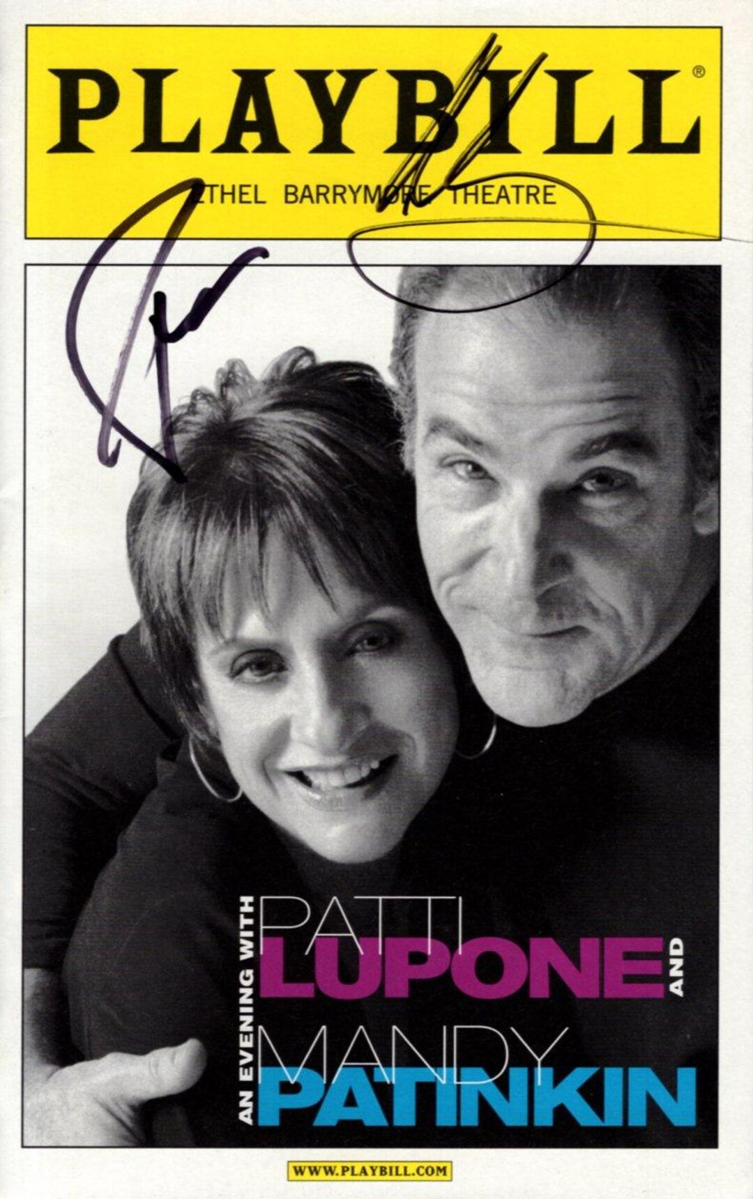 Mandy Patinkin and Patti Lupone Signed Autographed an Evening With ...
