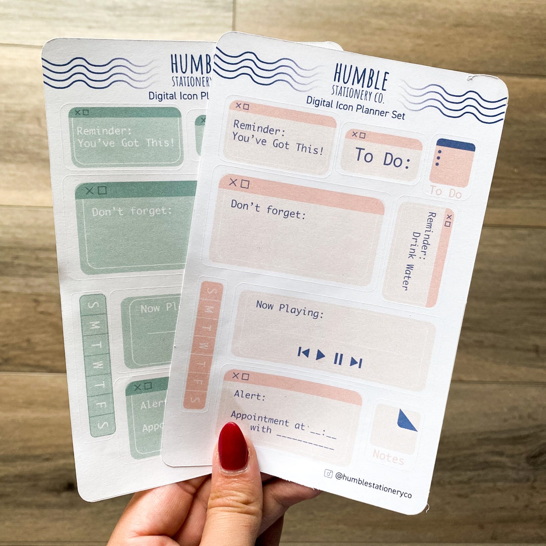Sticker Sheet Digital to Do Stickers Bullet Journal Stickers, Planner ...