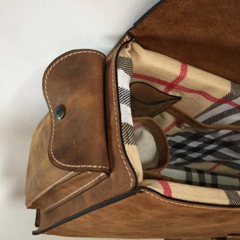 Handcrafted Leather Bar Tool Bag for Bartenders & Baristas, Stylish ...