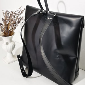 Unisex Leather Work Backpack With Top Handle, Stylish and Durable for ...