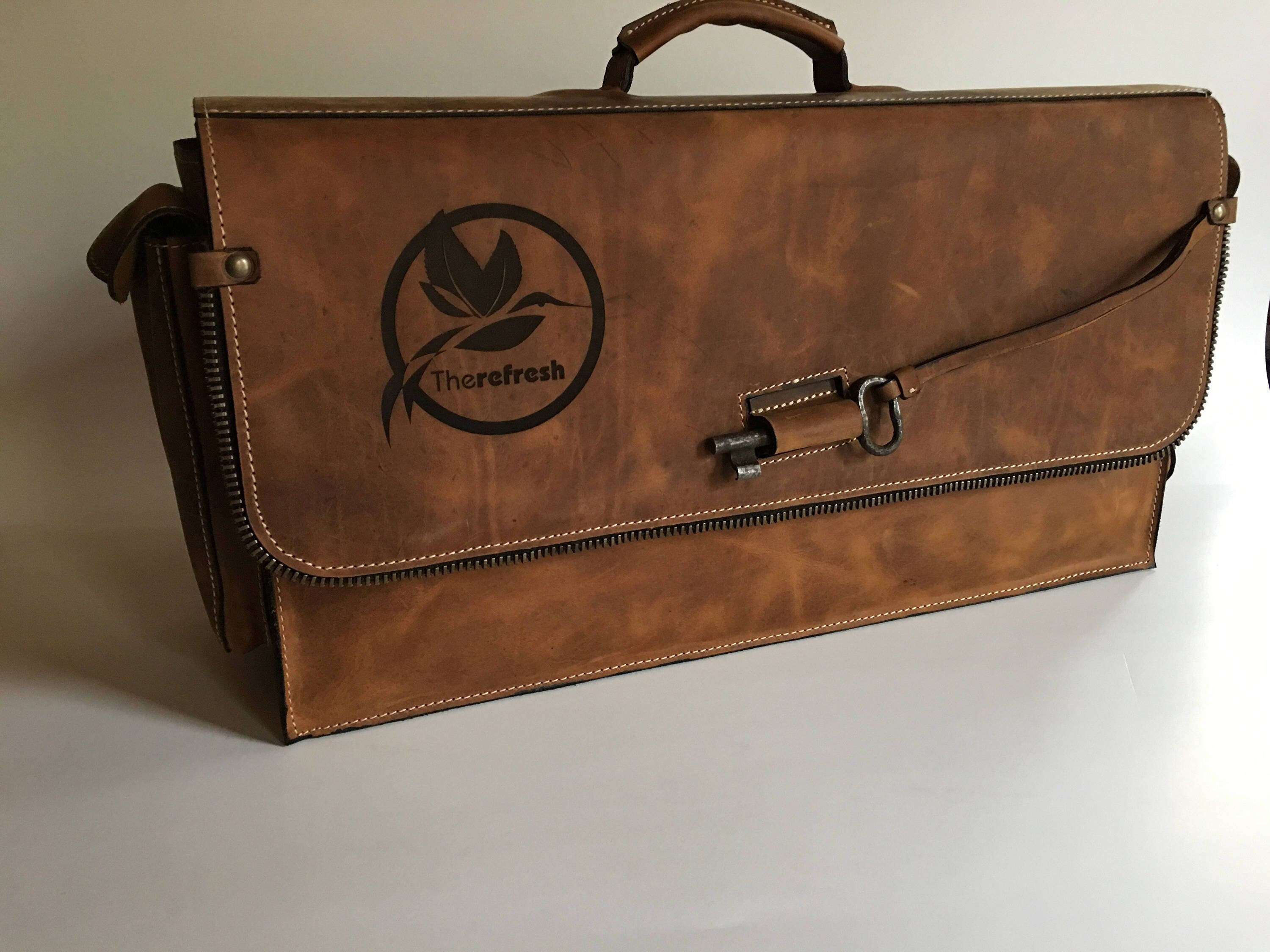 Handcrafted Leather Bar Tool Bag for Bartenders & Baristas, Stylish ...