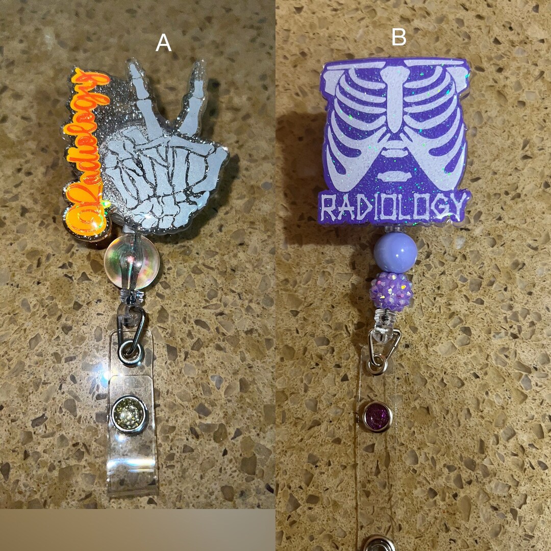 Radiology Retractable ID Badge Holder/ Badge Reel - Etsy