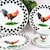 5 PC Melamine Rooster Dinnerware Set Vintage Rooster Chicken Plates ...