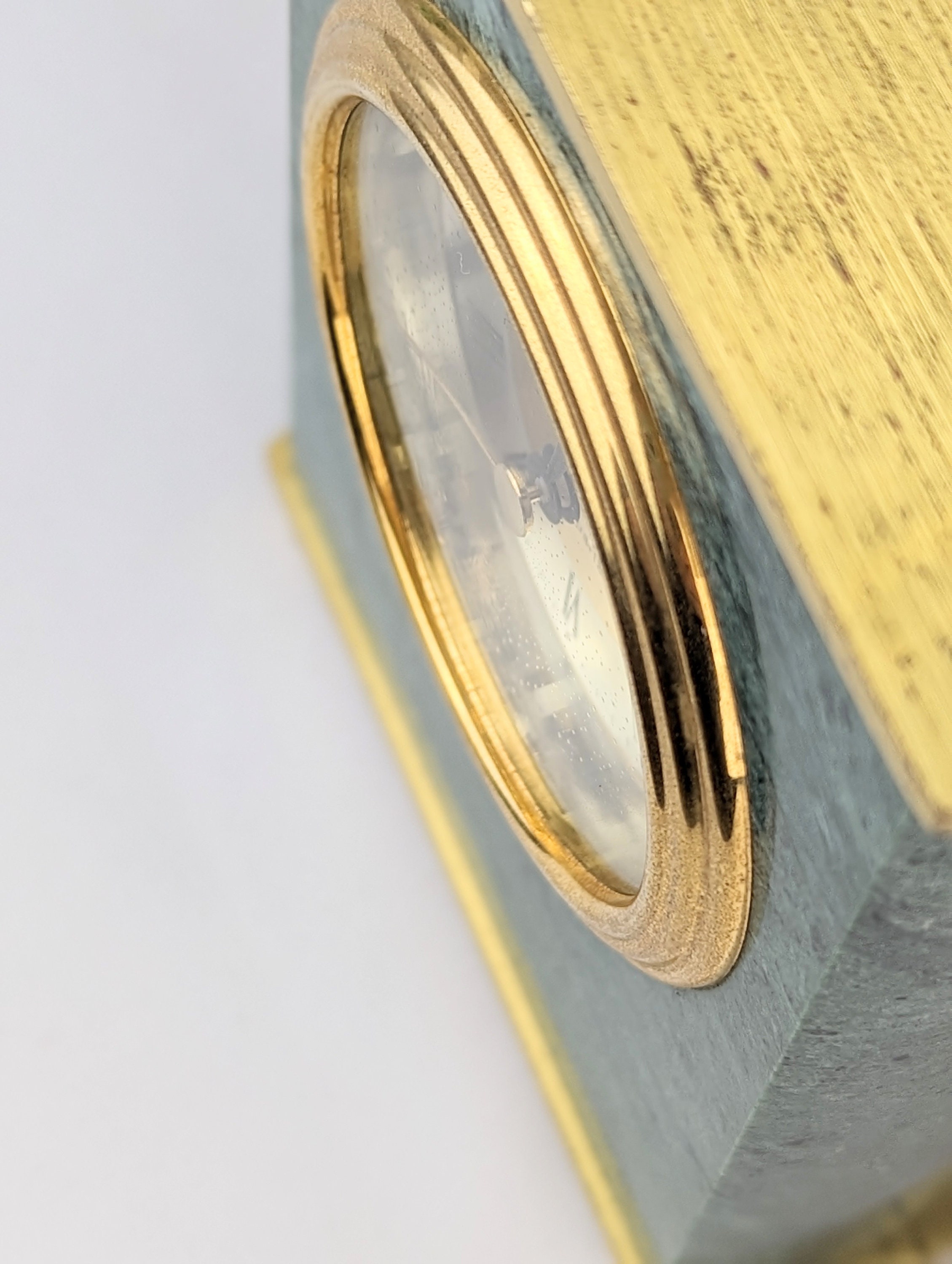 Green Marble Quartz Mantle Clock Tabletop Analog Clock - Etsy