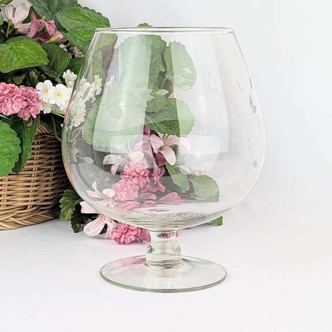 Vintage 1970s Princess House Heritage Oversized Brandy Snifter Vase | 8 ...