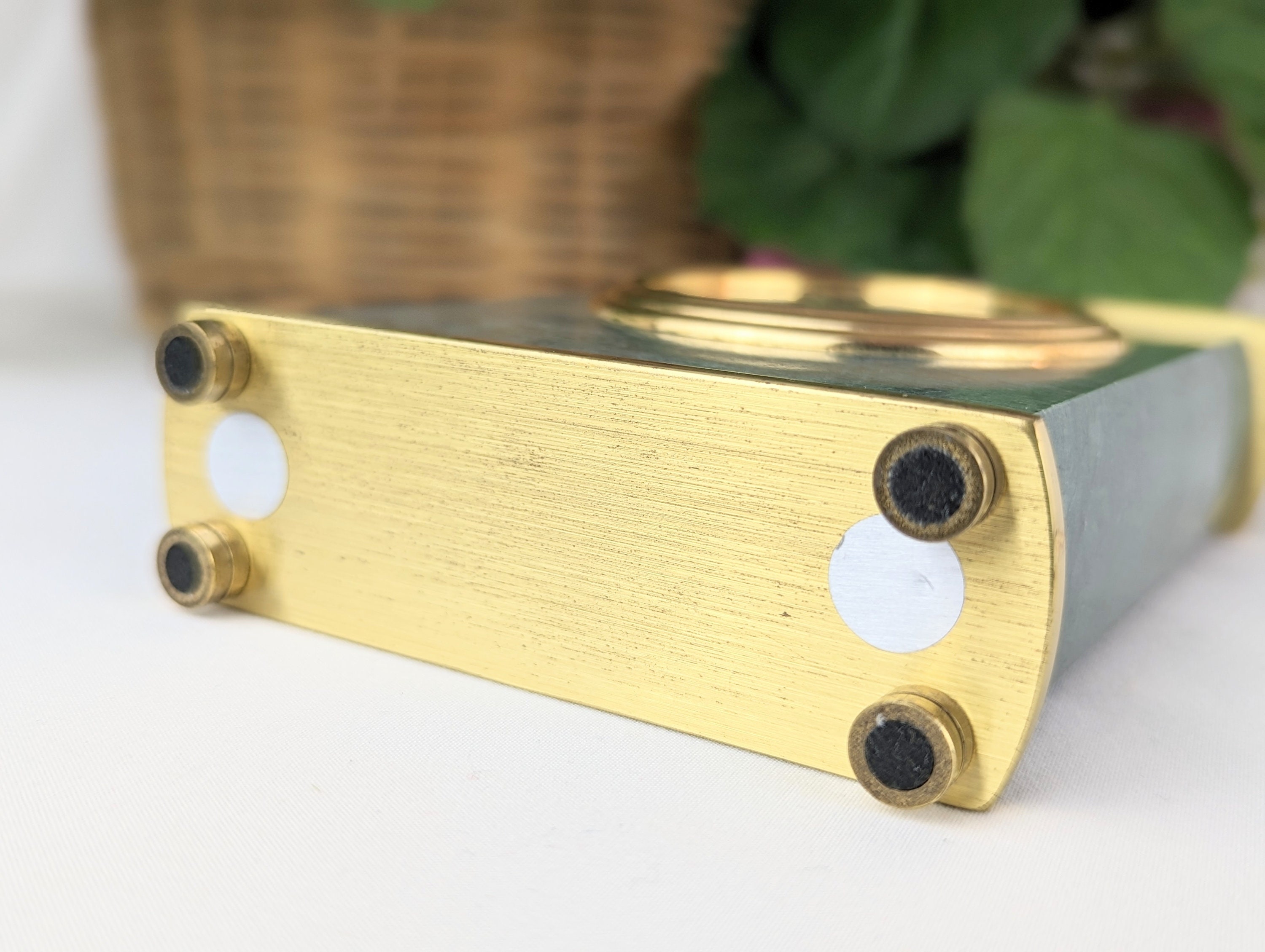 Green Marble Quartz Mantle Clock Tabletop Analog Clock - Etsy