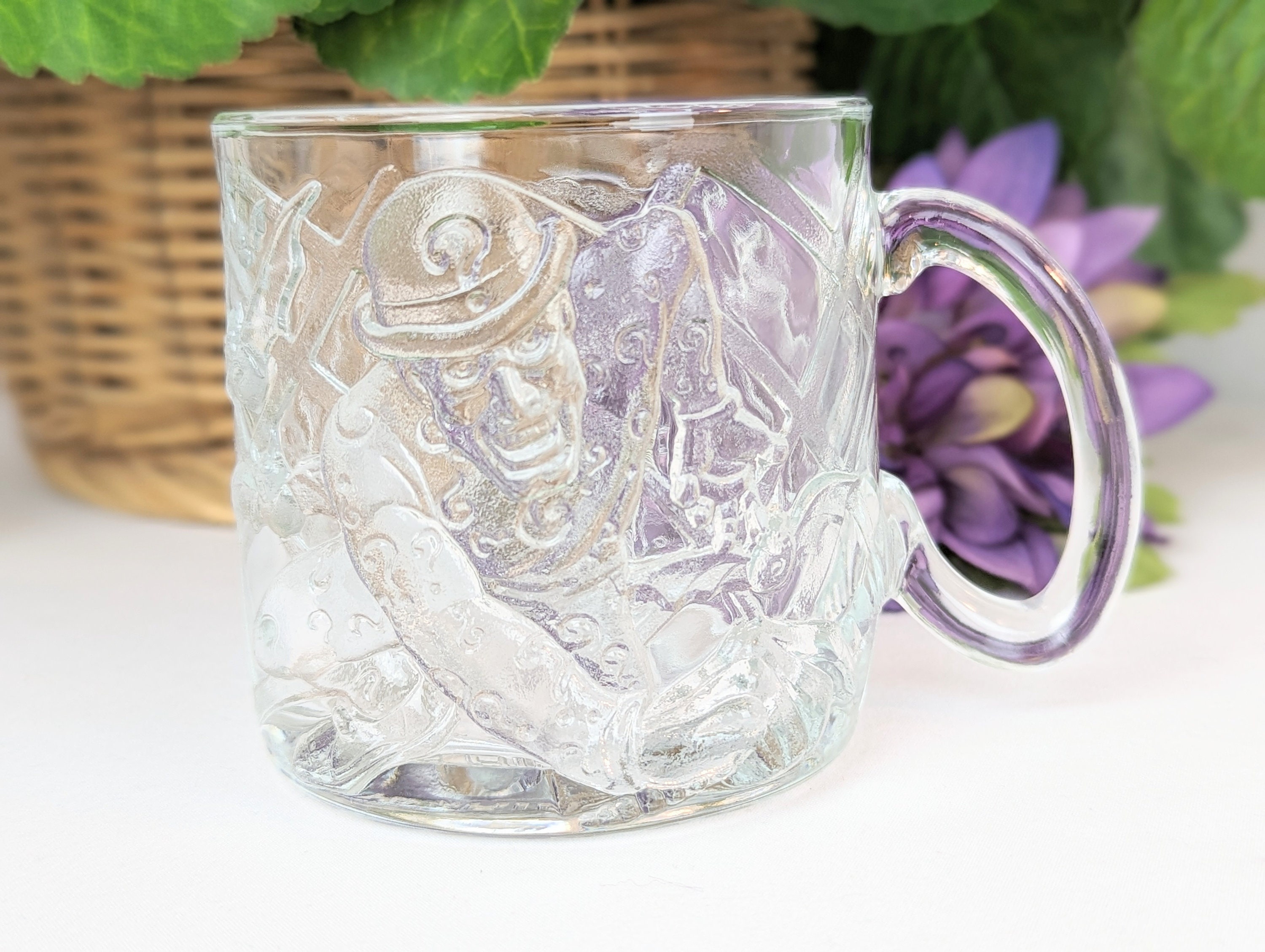 Vintage 1995 Riddler Batman Forever Mcdonald's Glass Collectible Batman ...