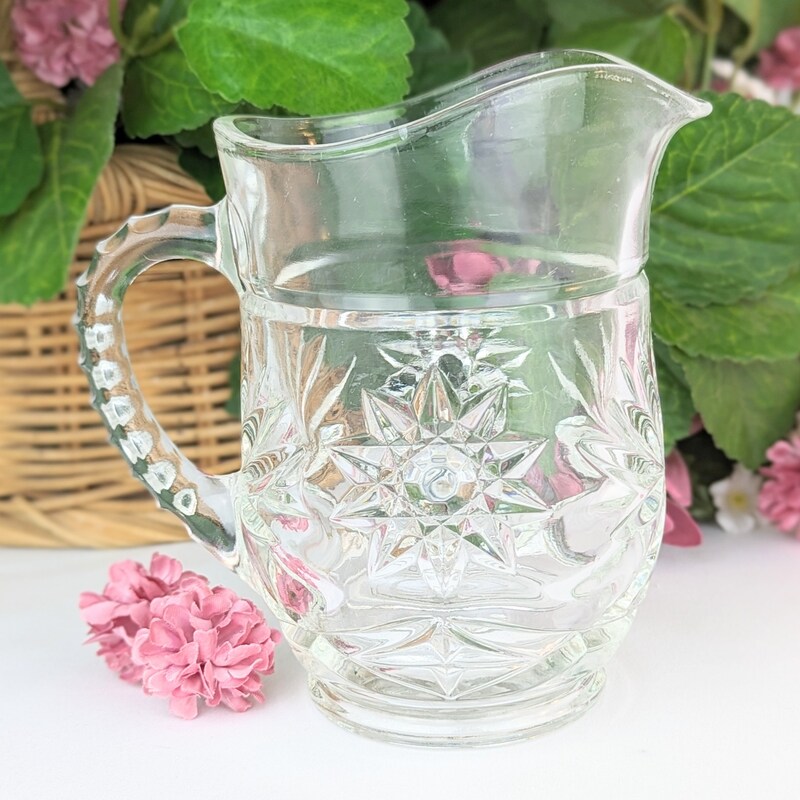Small Glass Pitcher - Etsy