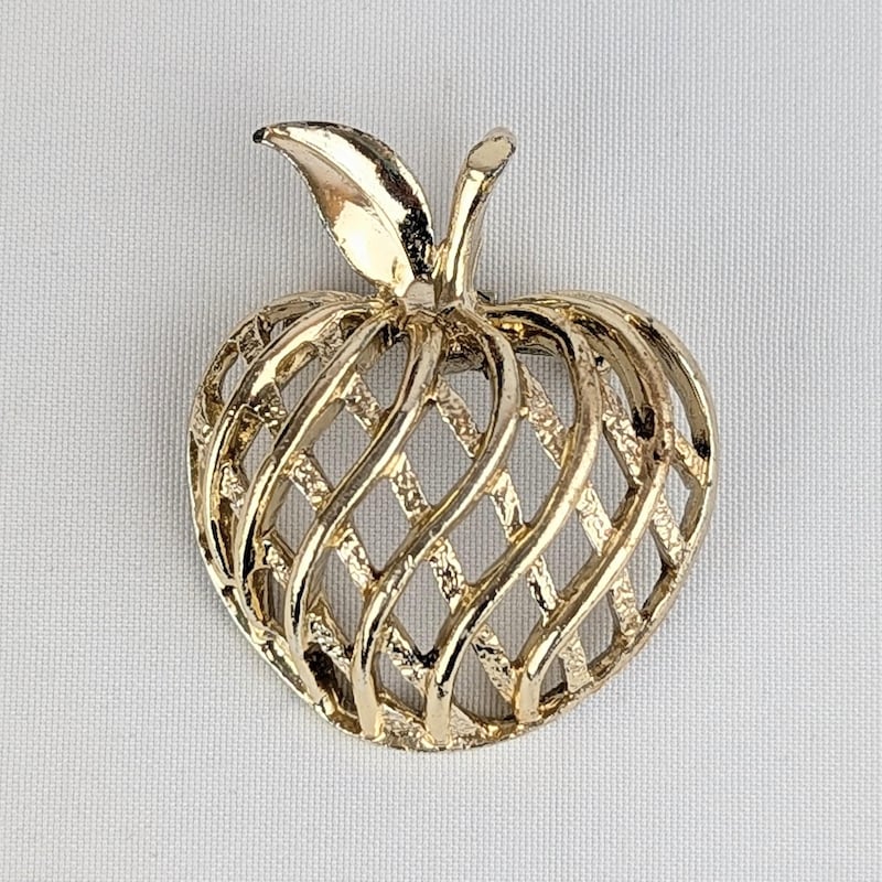 Apple Brooch - Etsy