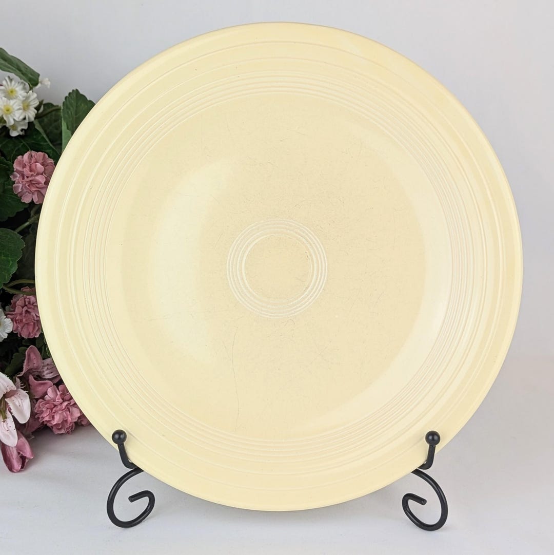 Vintage Old Ivory Fiestaware Dinner Plate | 10 3/8” USA Homer Laughlin ...