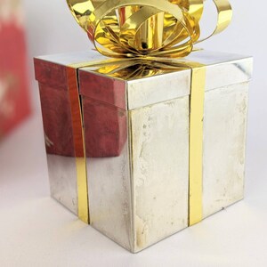 Silver Gold Taper Candle Holders Gift Boxes | Set of 3 Vintage Silver ...