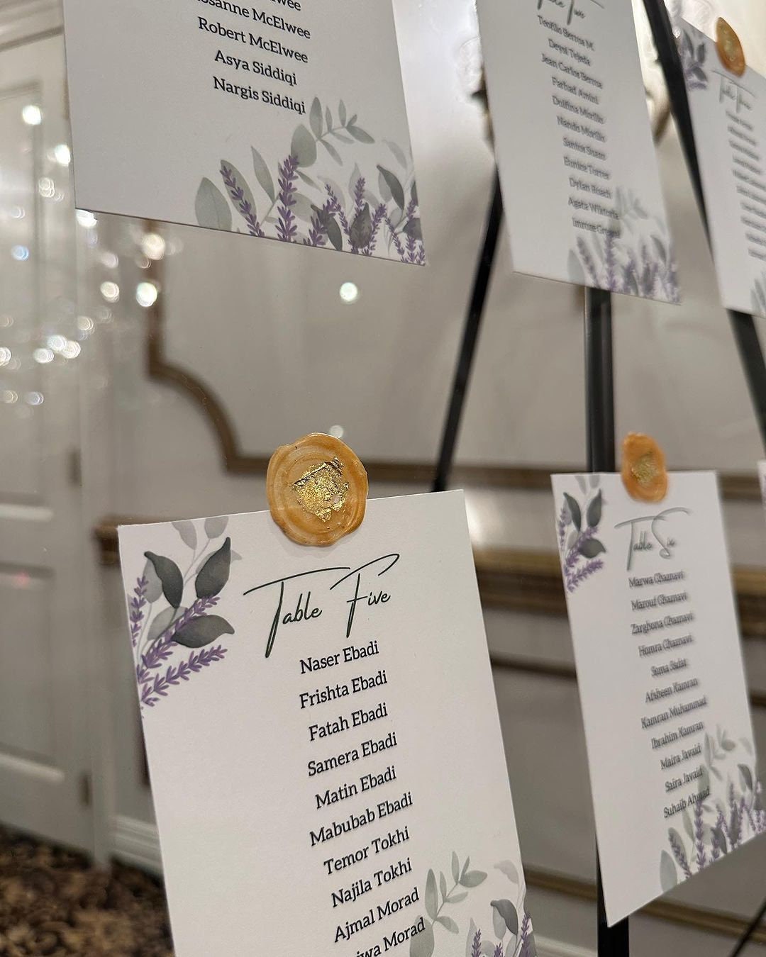 Wax Seal Stamp Seating Chart on Acrylic for Bridal Shower, Wedding ...