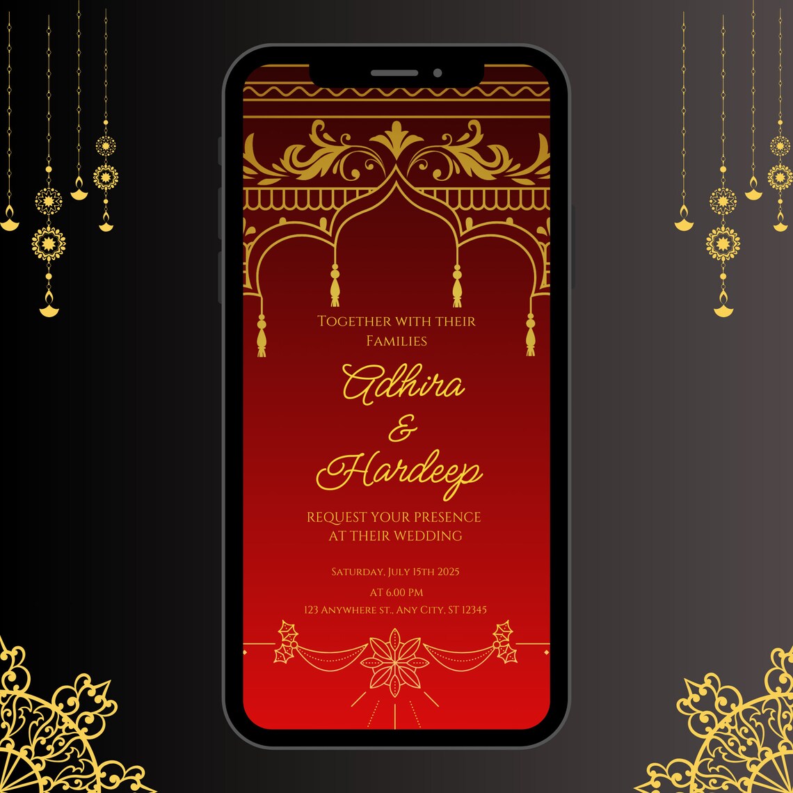 Indian Digital Wedding Invitation | Electronic Wedding Invitation ...