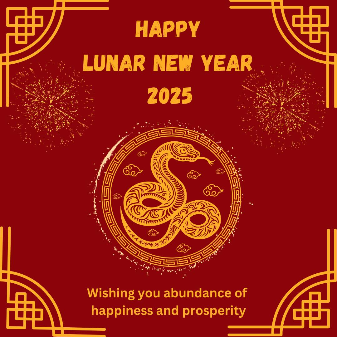 Chinese Lunar New Year 2025 - Year of the Snake Digital Card | Waste ...