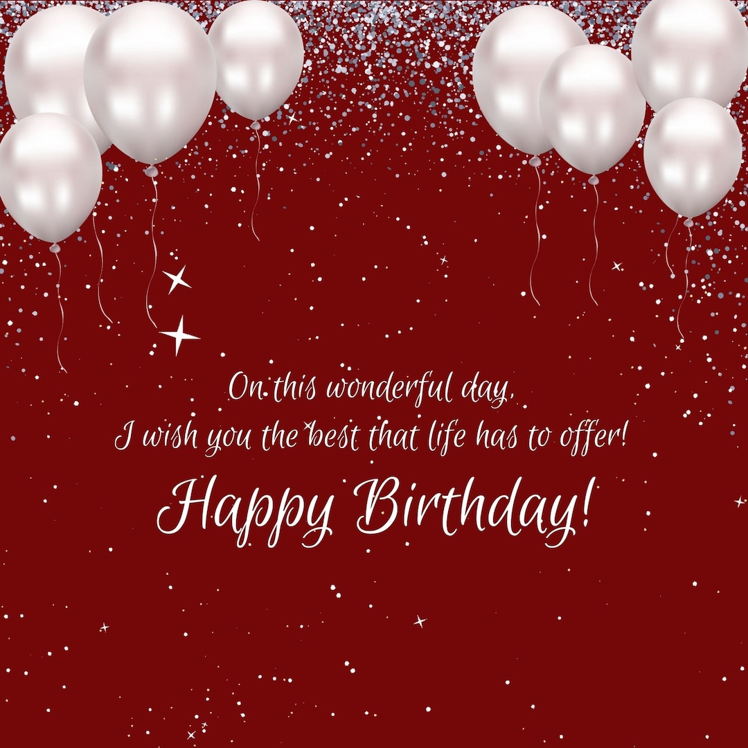 Happy Birthday Digital Card Animated Birthday Card Birthday Wishes Waste Free Paperless - Etsy
