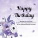 Watercolor Flowers Happy Birthday E-card (digital Download) - Etsy