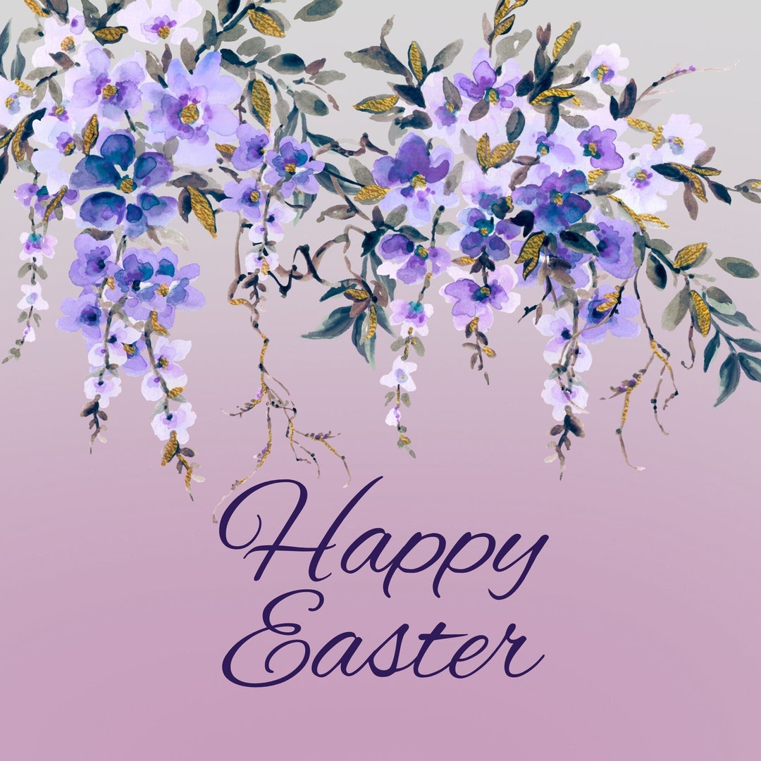 Happy Easter Digital Card Easter Digital Card Easter Bunny Digital Card ...