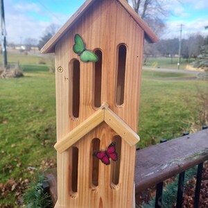 Butterfly House/ Garden Shelter- Cedar- Offset Roof - Etsy