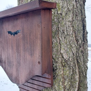 Bat Box, Bat House- Burned Wood Finish - Etsy
