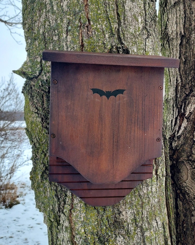 Bat Box, Bat House- Burned Wood Finish - Etsy