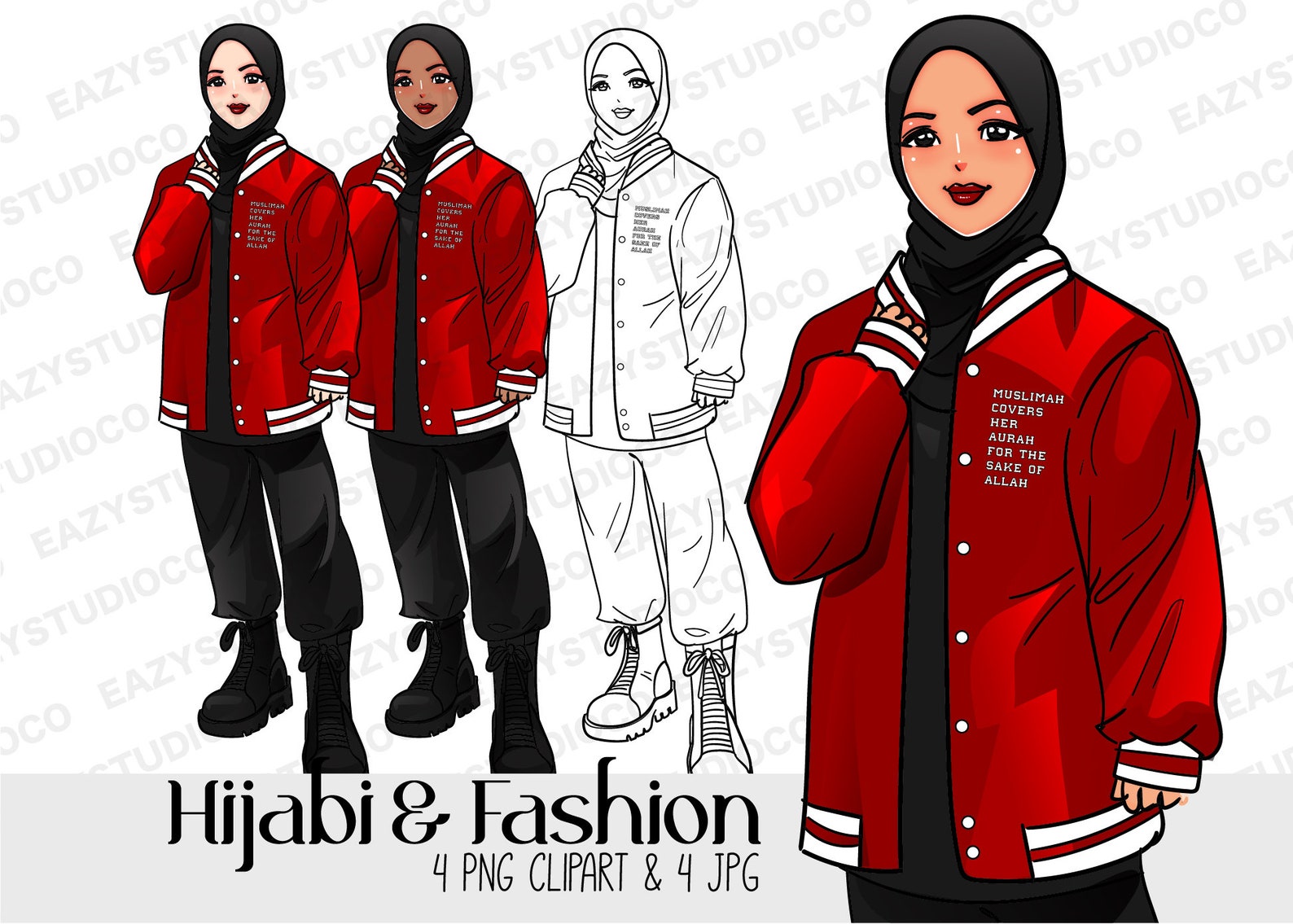 Hijab Muslim Clipart, Muslim Woman Png, Fashion Woman Clipart, Islamic ...