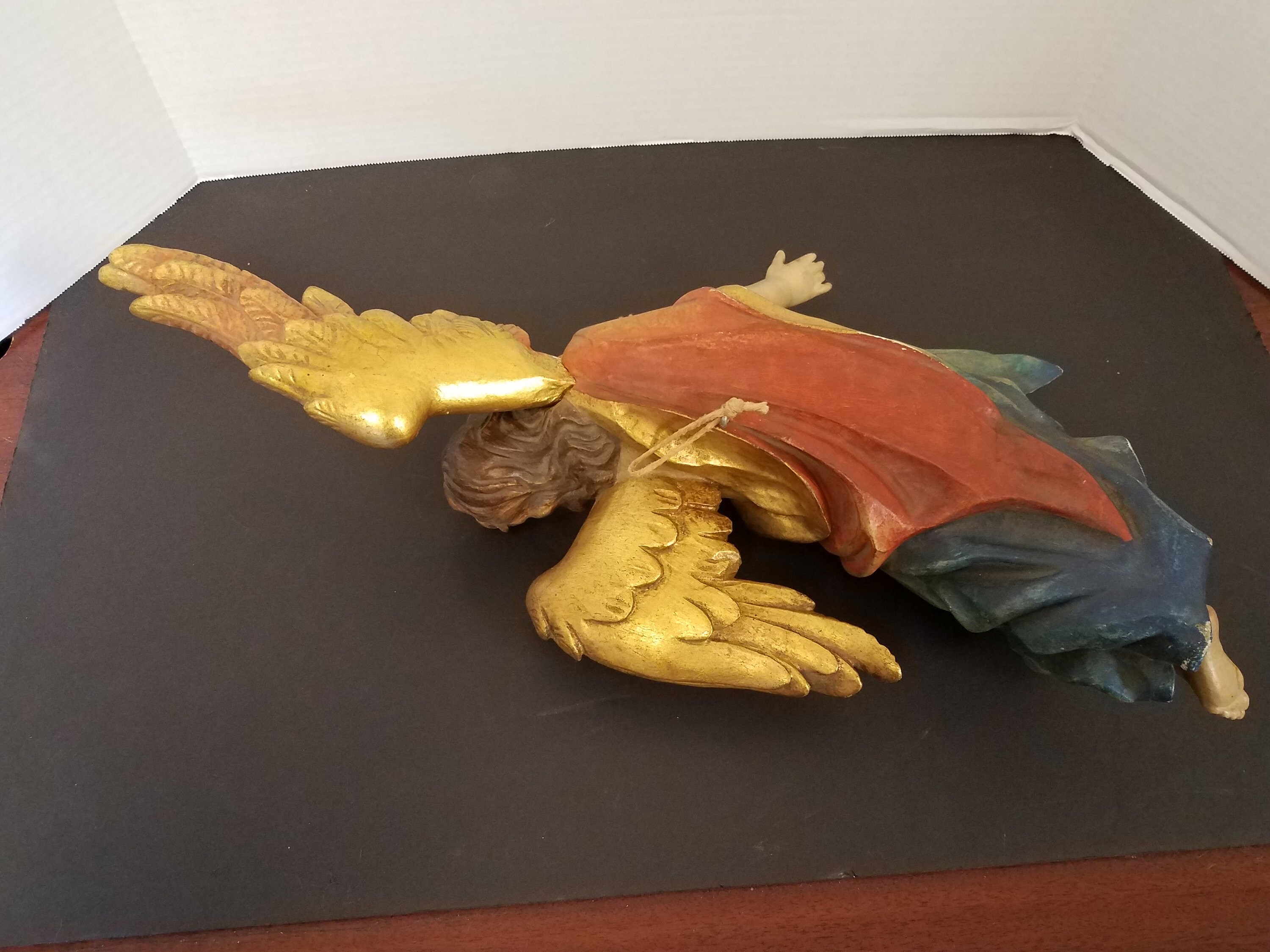 Antique 18th 19th Wood Carved Angel Gold Gilding and - Etsy