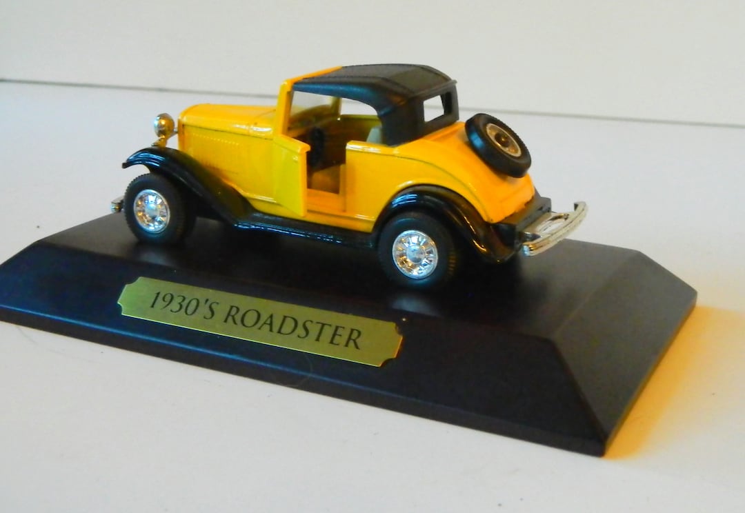 Car Vintage Avon Collectibles 1930s Yellow Roadster Made in 1996 From ...