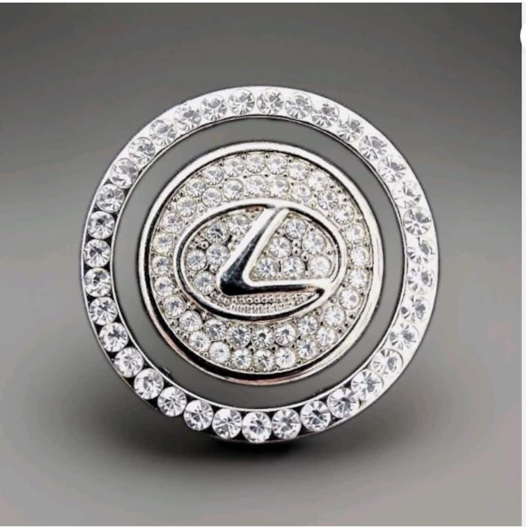 2pc. Metal Car Push Start Button Rhinestone Ring and Cap/car Bling/car ...
