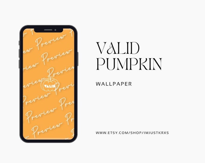 Valid Pumpkin Phone Wallpaper Digital Art - Etsy