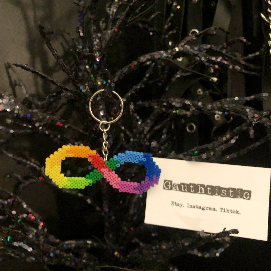 Autism Infinity Symbol Perler Keychain - Etsy