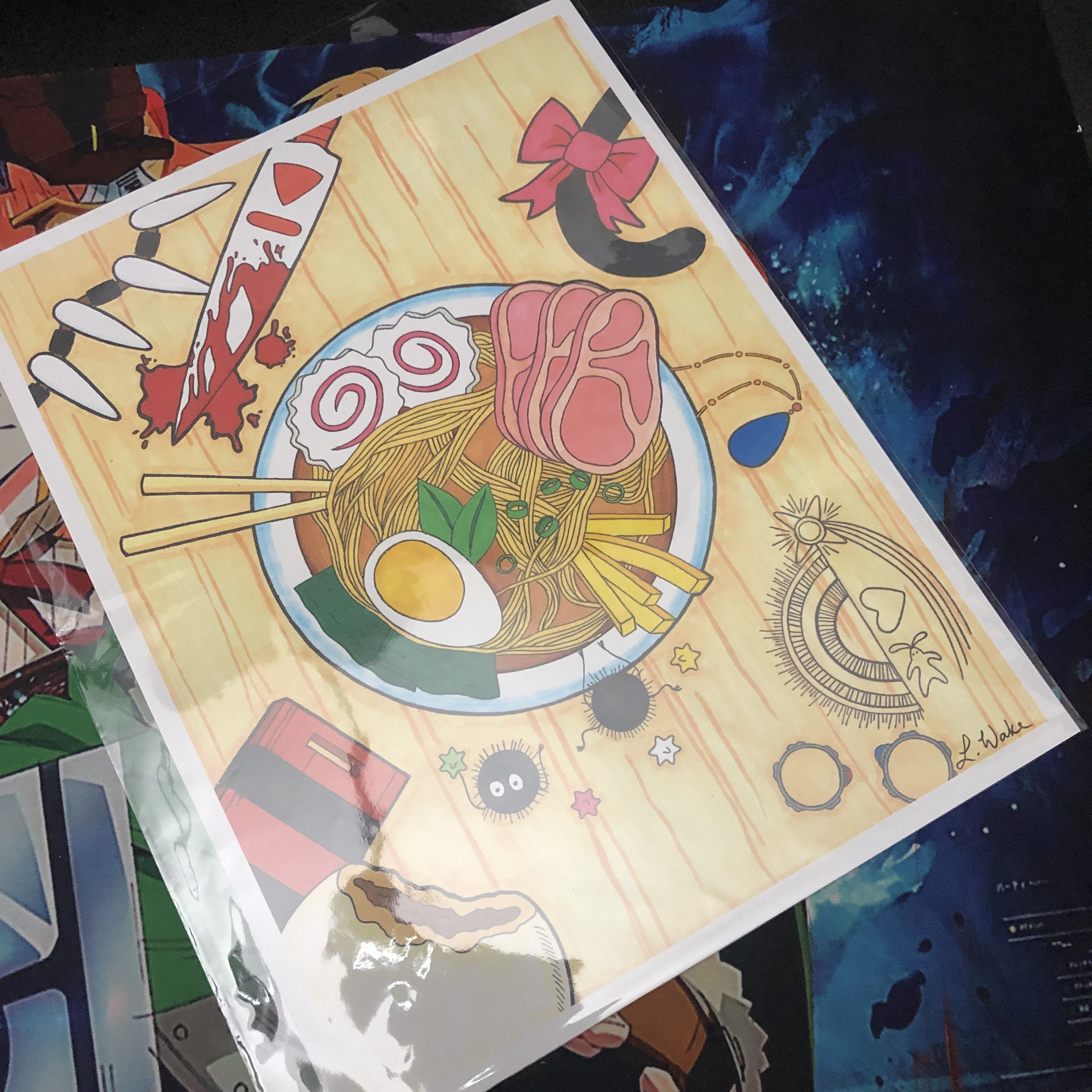 Ghibli Table Original Print - Etsy