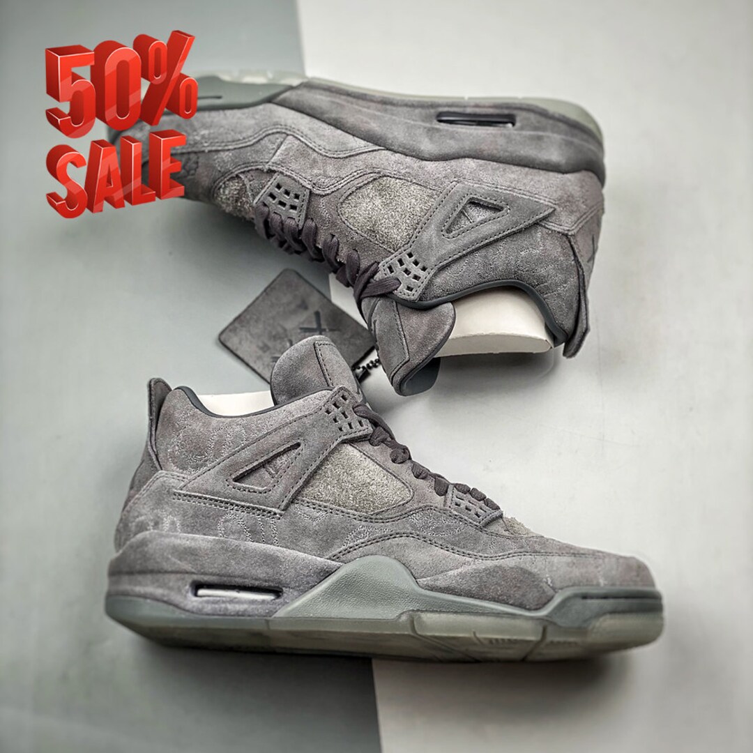 AJ4 Cool Grey Kaws Best Sneaker Gift for Him for Her on Valentines Day ...